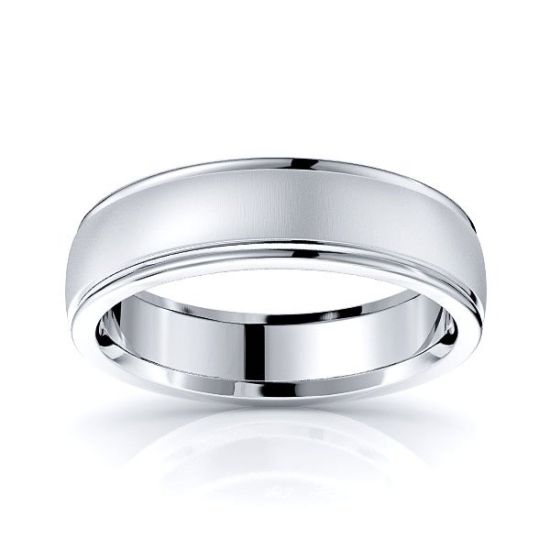 Solid 6mm Stylish Basic Design Comfort Fit Wedding Ring