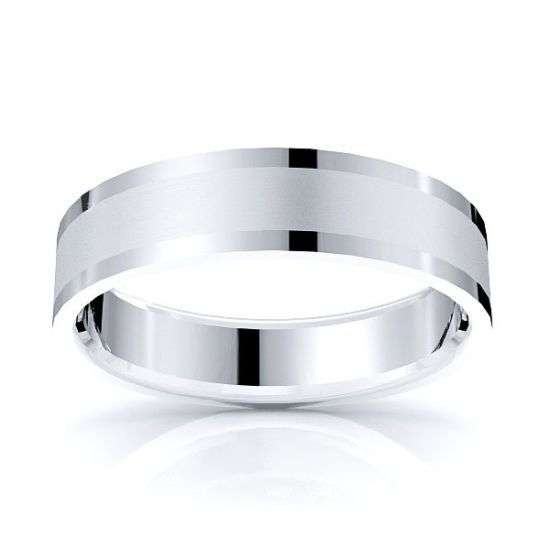 Solid 6mm Sleek Basic Comfort Fit Wedding Ring