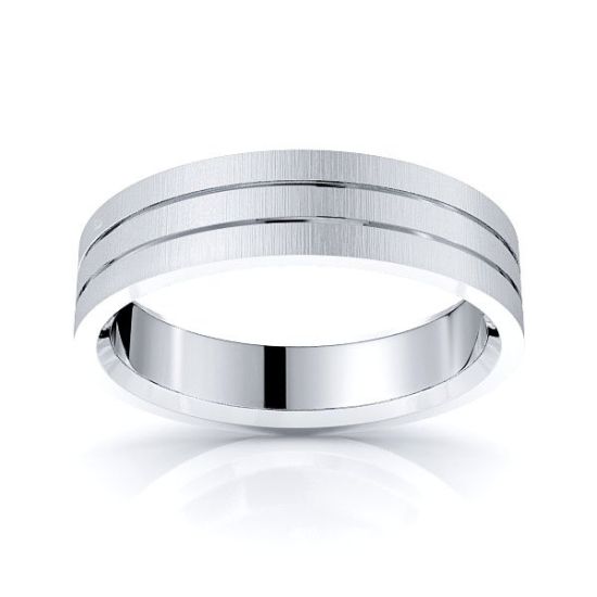 Solid 6mm Simple Design Comfort Fit Wedding Ring