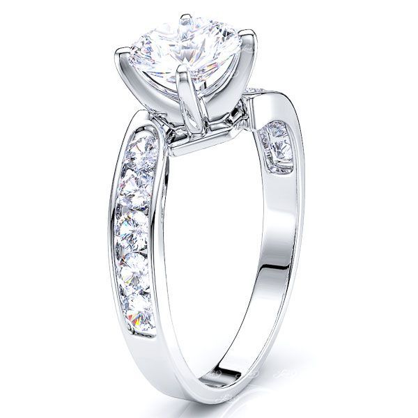 Sidestone Engagement Rings - Darwin Sidestone Bridal Ring
