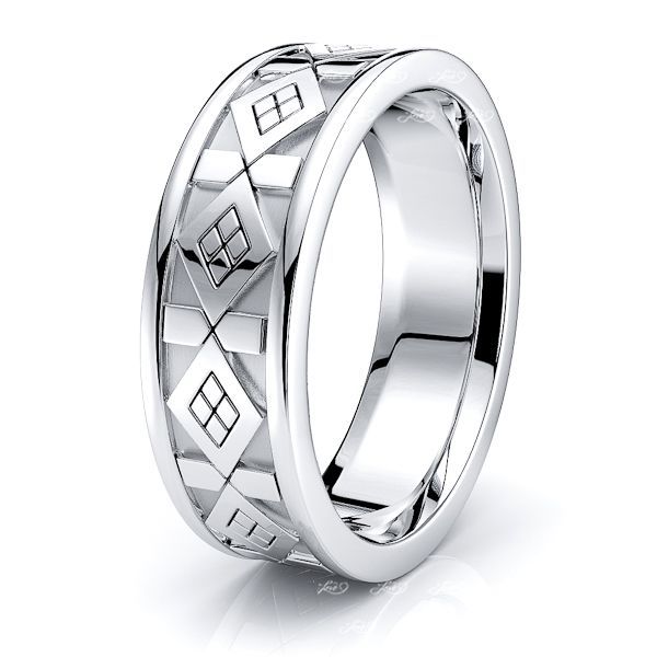 Celtic Wedding Bands - Daren Celtic Knot Ring Comfort Fit 6mm