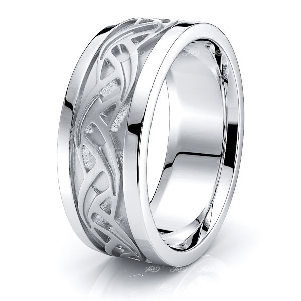 Celtic Wedding Rings - Orin Celtic Knot Band Comfort Fit 7mm